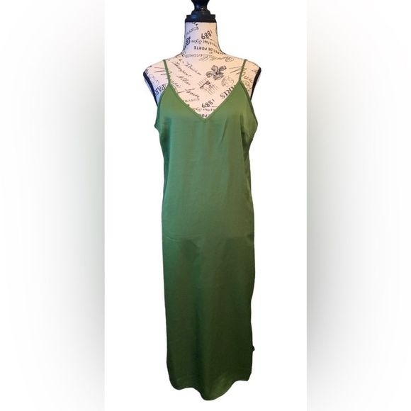 a new day | Dresses | Nwta New Day Slip Dress With Side Slit Adjustable ...